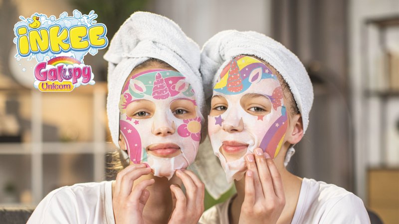„Inkee Galupy Unicorn Gesichtsmaske“ von Craze | das spielzeug