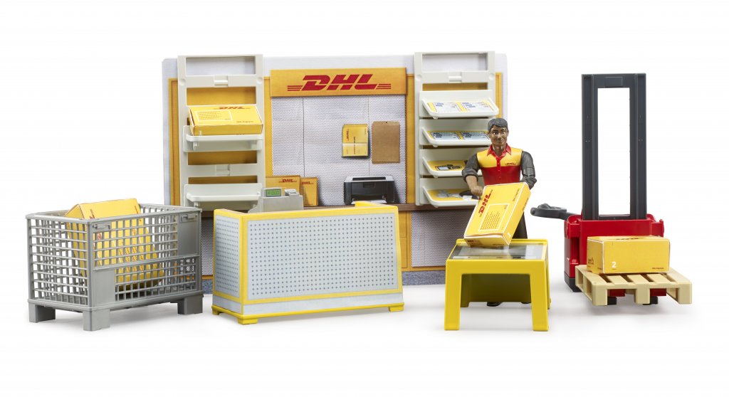 Bruder: bworld DHL-Shop und DHL-Sprinter | das spielzeug
